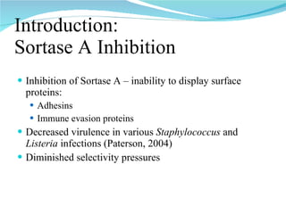 Sortase A Inhibition By Ugi Products (Complex) | PPT