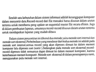 Sort dan merge file | PPTX