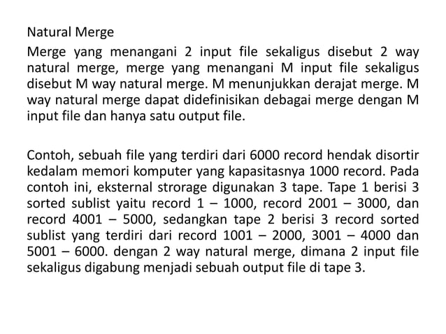 Sort dan merge file | PPTX