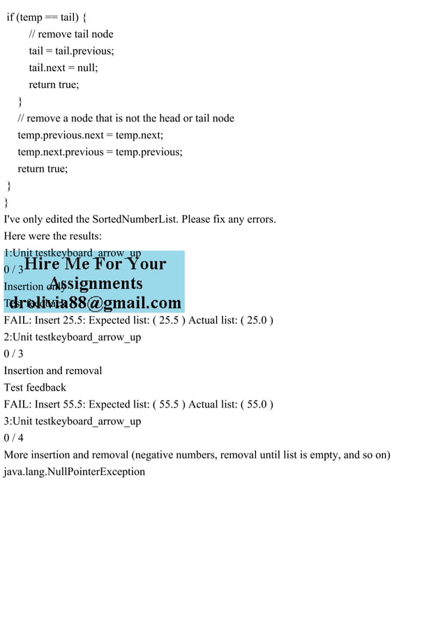Sorted Number List Implementation With Linked Listsstep 1 Inspecpdf