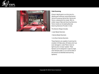 Intelligent Tilt Tray Sorter System by Falcon Autotech | PPTX