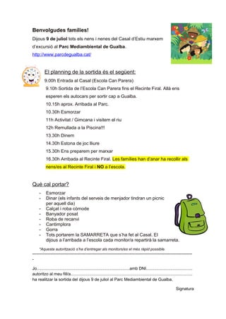 Sortida a gualba | DOC