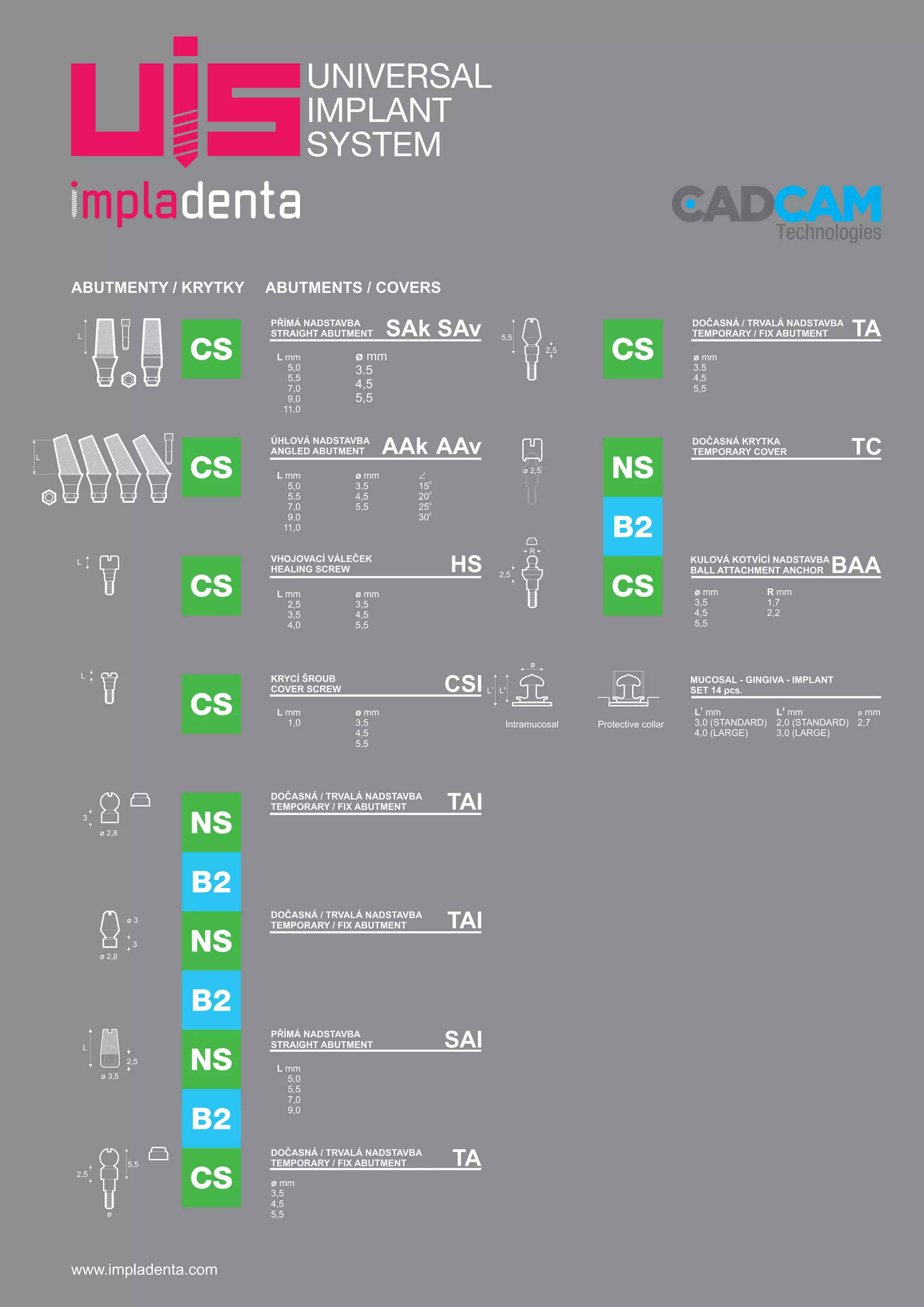 IMPLADENTA - Universal Implants System | PDF