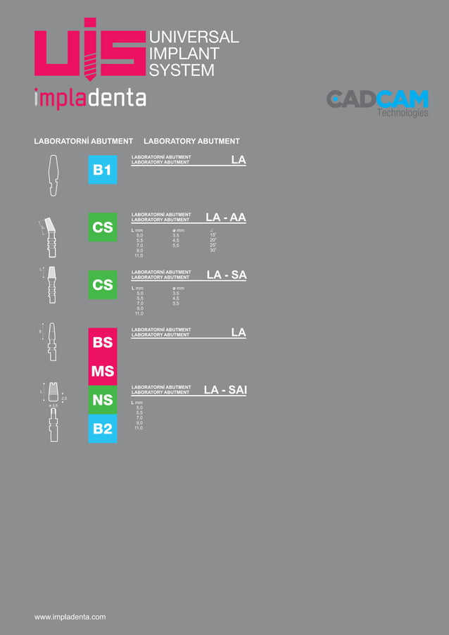 IMPLADENTA - Universal Implants System | PDF