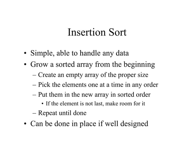 Sorting (introduction) | PPT