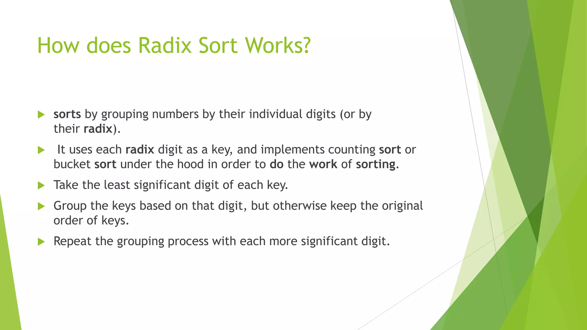 Radix and Shell sort | PPTX