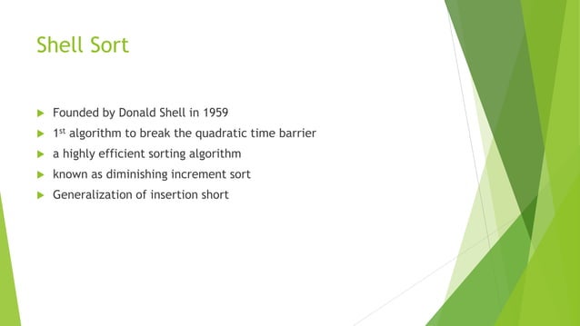 Radix and Shell sort | PPTX