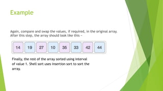 Radix and Shell sort | PPTX