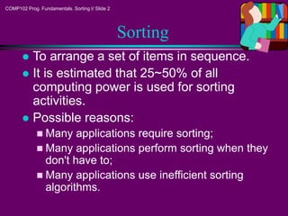 Sorting | PPT
