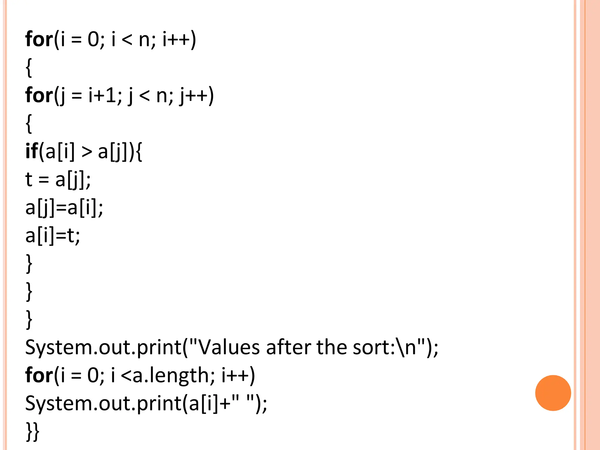 Bubble sort, Selection sort SORTING .pptx