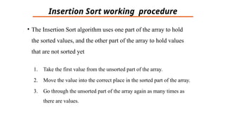 what is sorting algorithm and implementation.pptx
