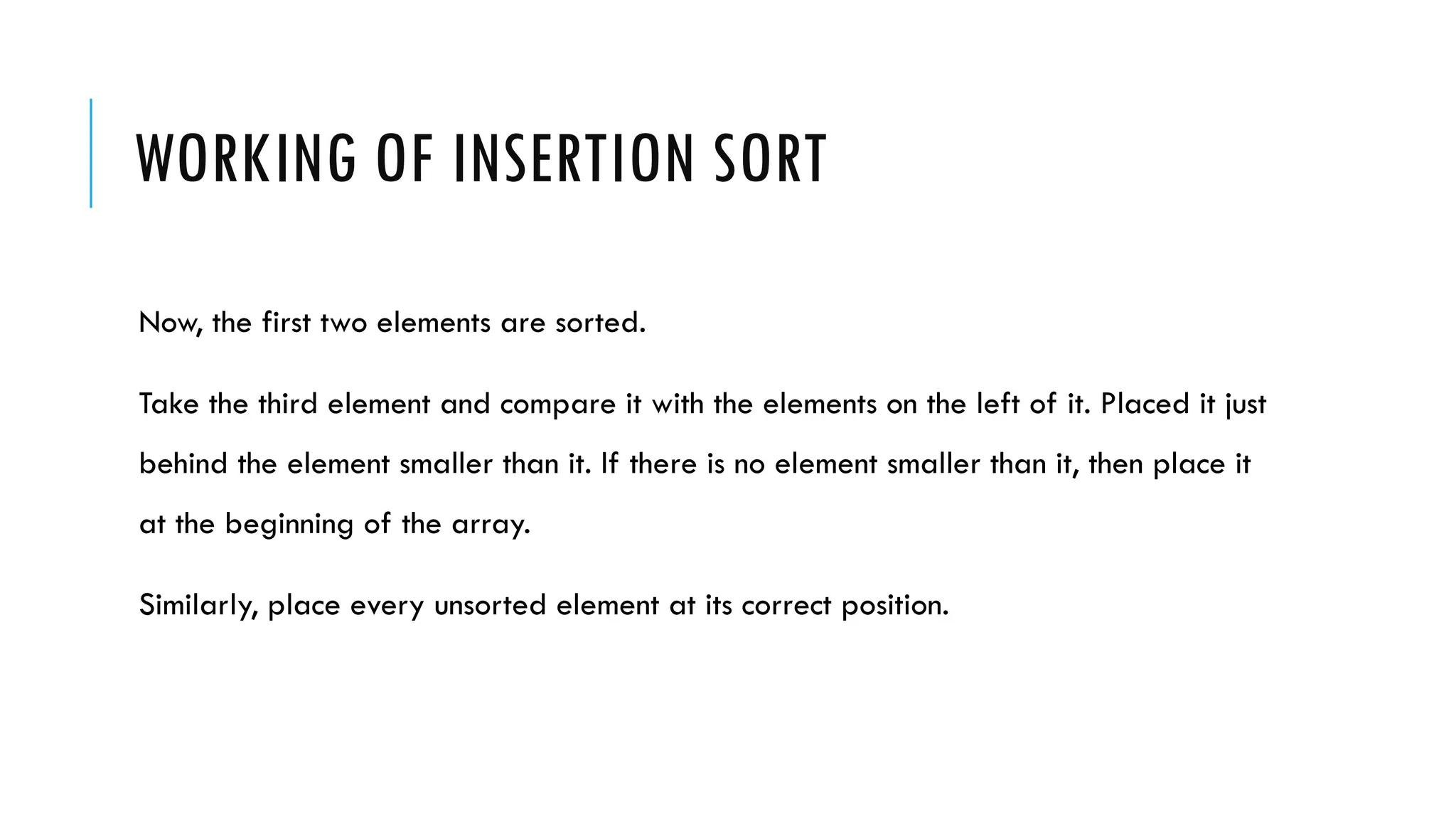 About sorting concepts and various examples | PPTX