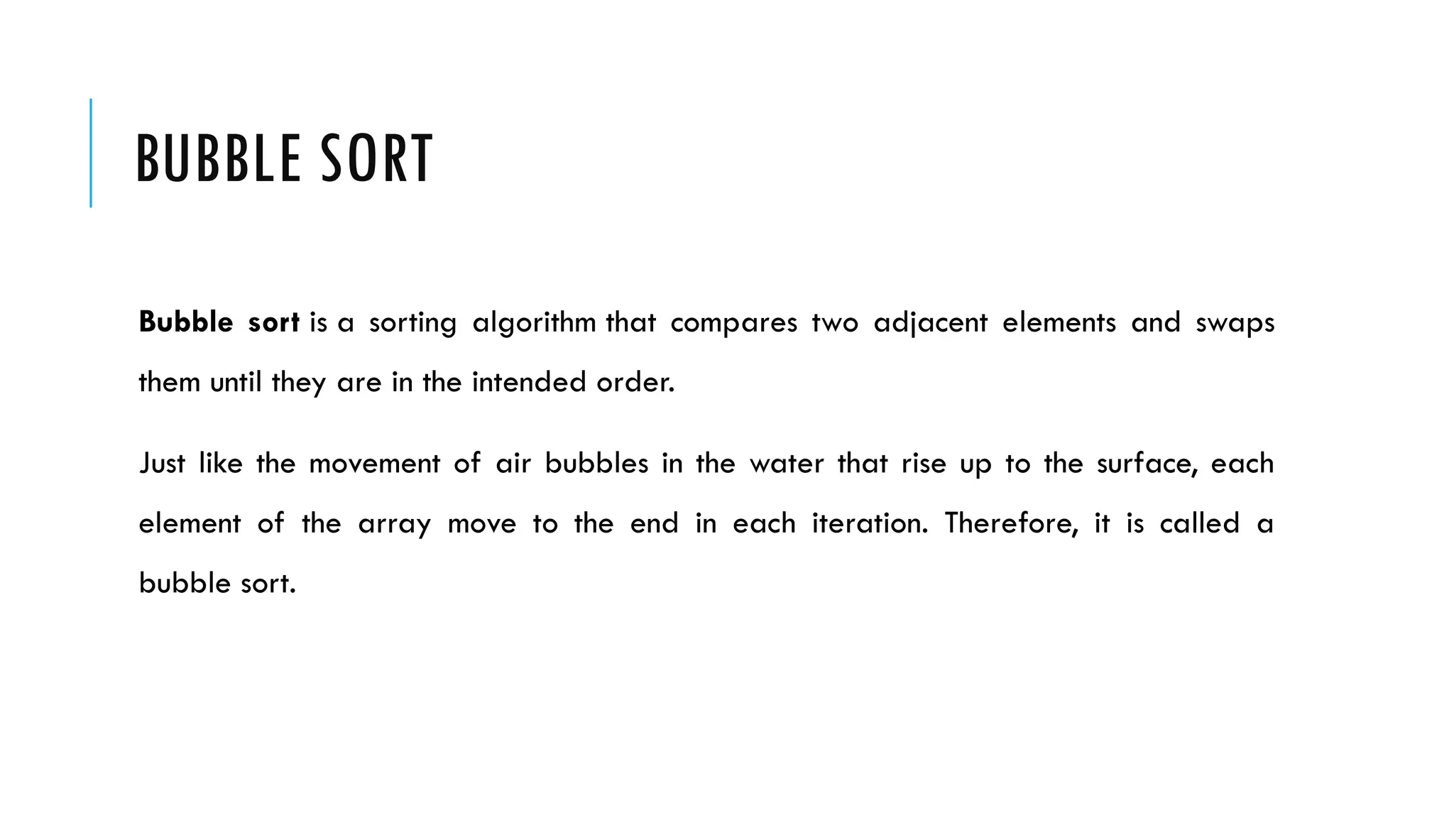 About sorting concepts and various examples | PPTX