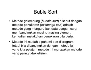 Sorting bubble-sort | PDF