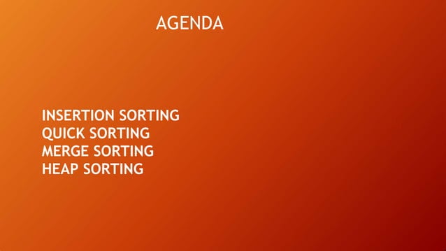 Sorting Algorithms In Data Structure Ppt