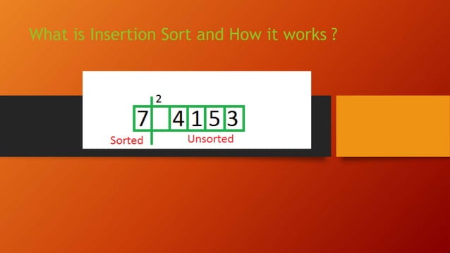 Sorting algorithms in Data Structure | PPT