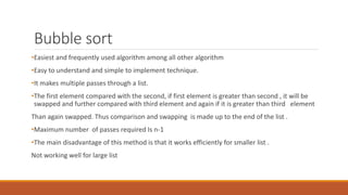 Sorting and hashing concepts | PPT