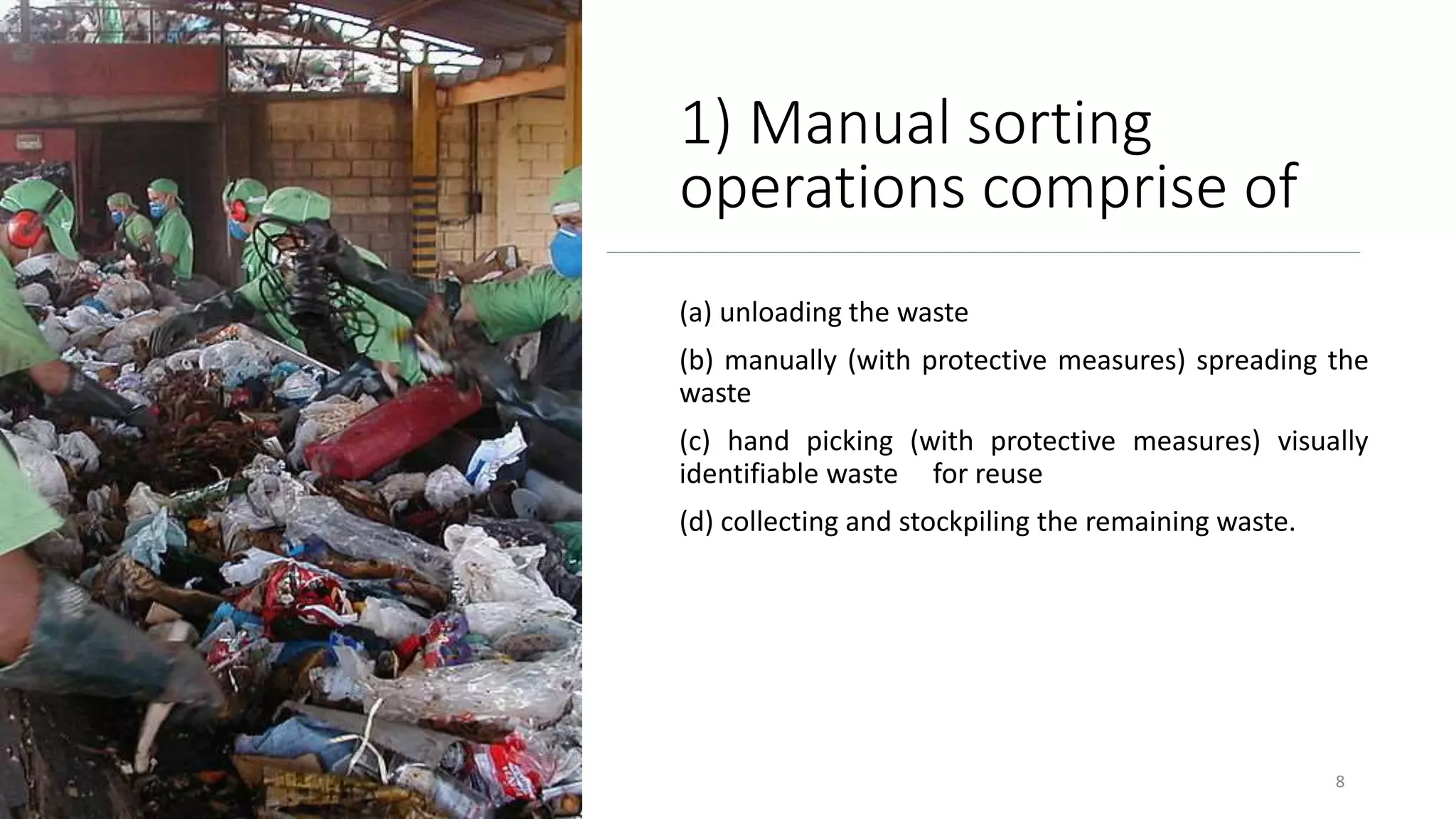Sorting and material recovery | PPTX