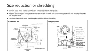 Sorting and material recovery | PPTX