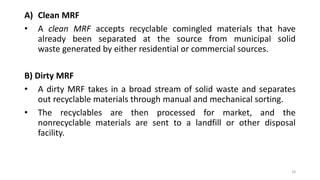 Sorting and material recovery | PPTX