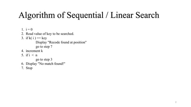 Sorting And Searching Data Structure Notes Ppt