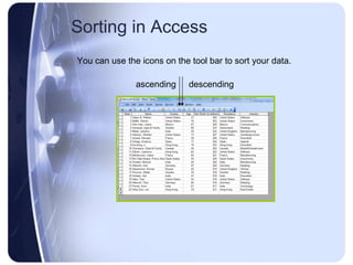 Sorting databases | PPT
