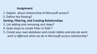 Sorting, Filtering, and Creating Relationships.pptx