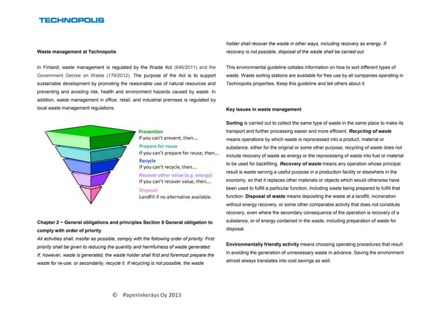 Sorting instructions Technopolis | PPT