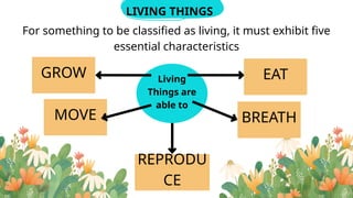 sorting living things and non-living Things | PPTX