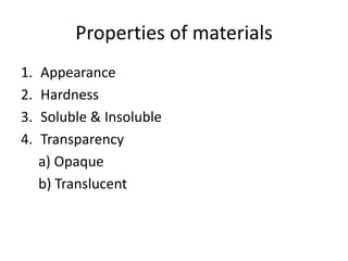 Sorting materials into | PPT
