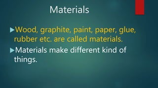 Sorting materials into groups | PPTX