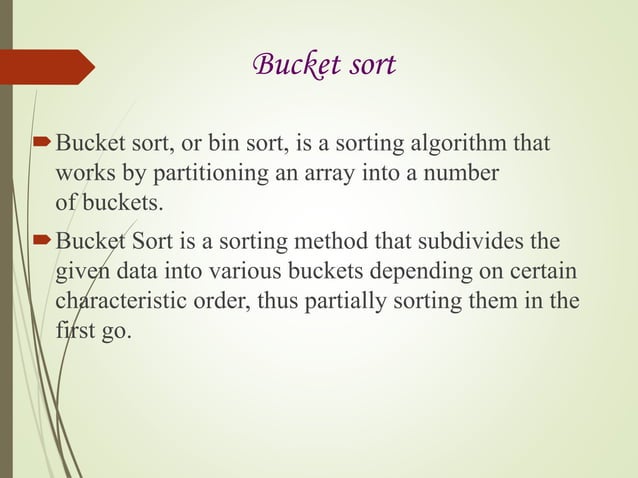 Sorting ppt | PPT