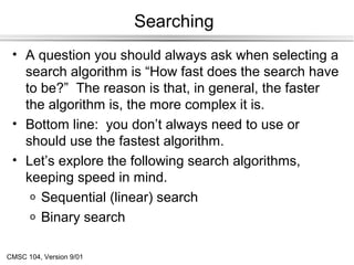 Sorting searching | PPT