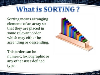 Sorting Seminar Presentation by Ashin Guha Majumder | PPT
