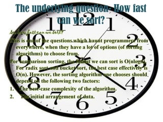 Sorting Seminar Presentation by Ashin Guha Majumder | PPT