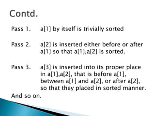 Sorting techniques | PPTX