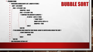 Sorting techniques | PPT