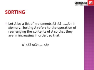 Sorting techniques | PPT