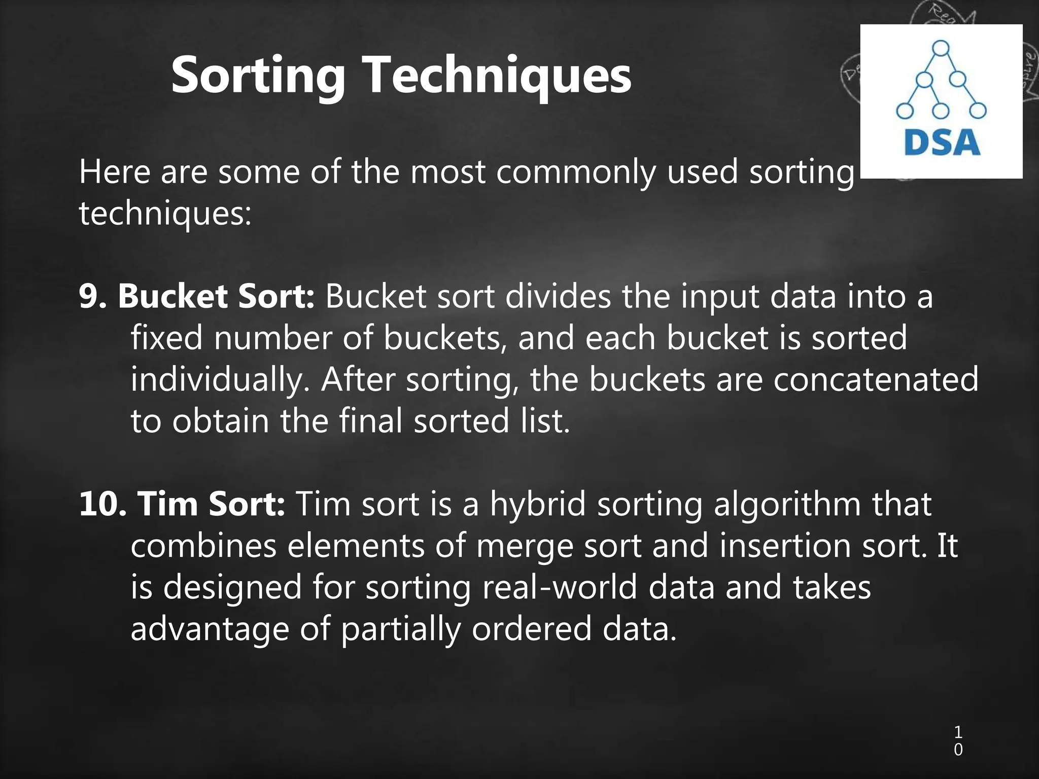 SORTING techniques.pptx | Programming Languages | Computing