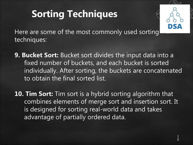 SORTING techniques.pptx | Programming Languages | Computing