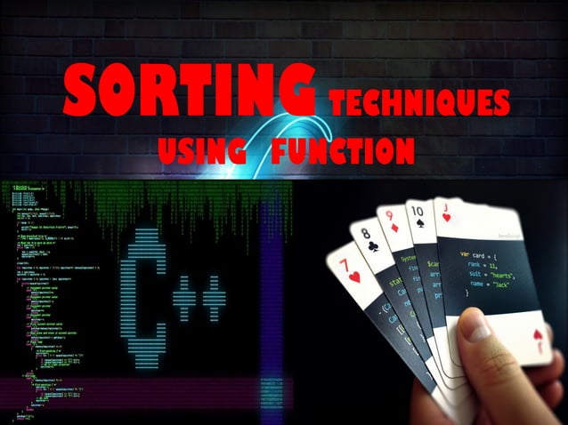 Sorting Techniques | PPT