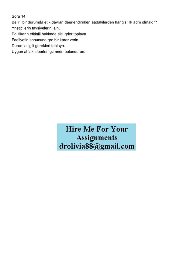 Soru 14 Belirli bir durumda etik davran deerlendirirken aad.pdf