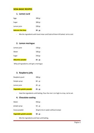 Sosa Basic Recipe | DOC