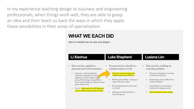 Design Sensibilities | PPT