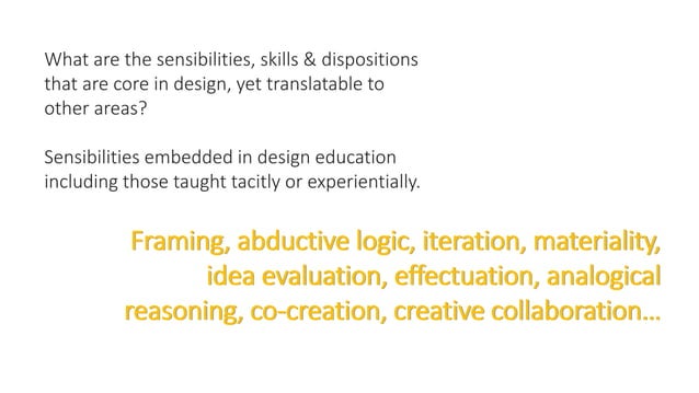 Design Sensibilities | PPT