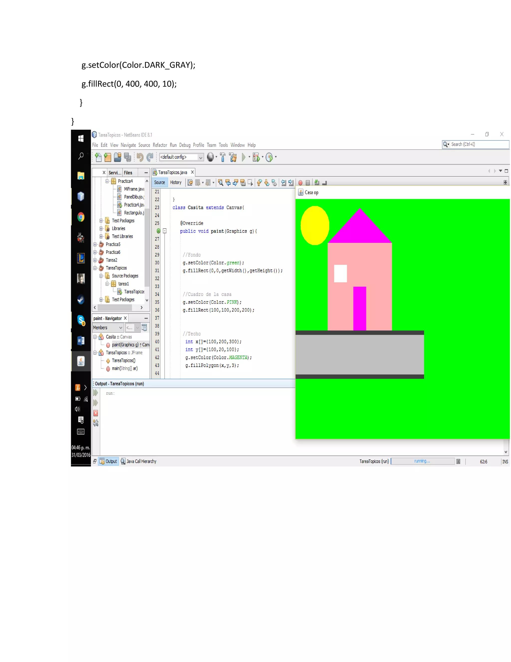 DIBUJO EN JFRAME CASA | PDF