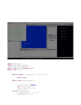 Programa en java circulos | PDF