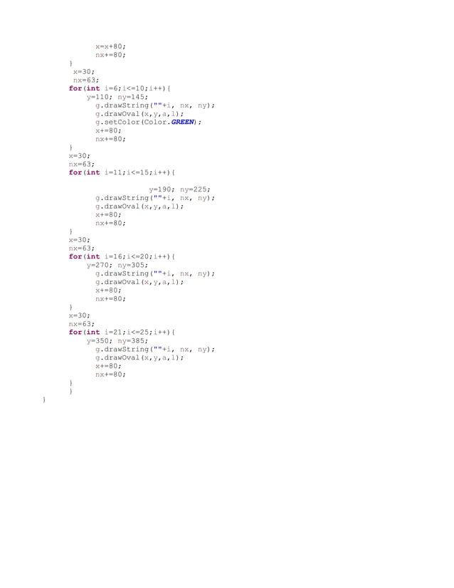 Programa en java circulos | PDF