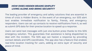 SOS app- Hidden Brains.pdf | Operating Systems | Computer Software and ...