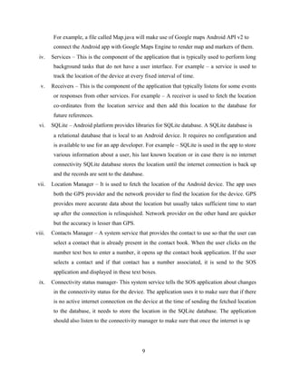 Android Sos app development report | DOC